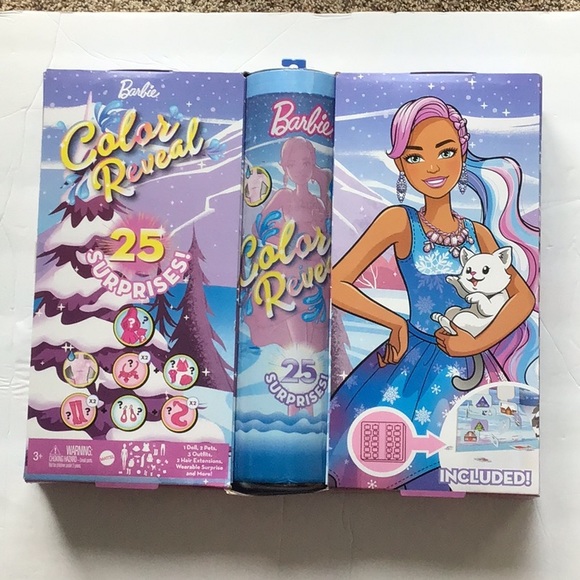 Barbie | Toys | Barbie Color Reveal 25 Surprises Calendar Advent ...